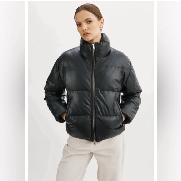 Lamarque | Jackets & Coats | Lamarque Iris Leather Puffer Jacket | Poshmark